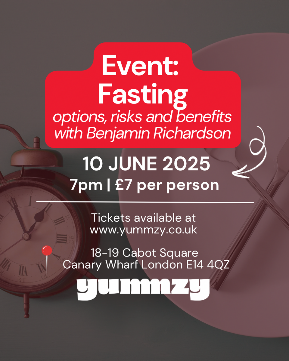 Event: Why Fast? Why Not Fast (Benjamin R) - 10 June – Yummzy